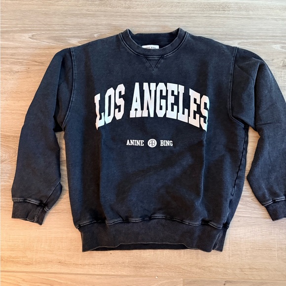 Anine Bing | Tops | Anine Bing Black Los Angeles Womens Sweatshirt ...
